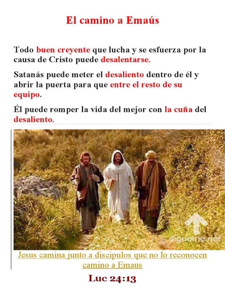 El Camino A Emaús | PDF | Jesús | Salvación
