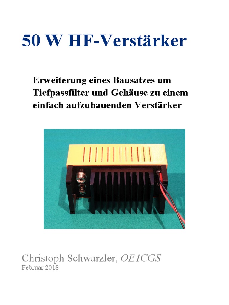 50W HF Amplifier Build Guide | PDF | Amplifier | Printed Circuit Board