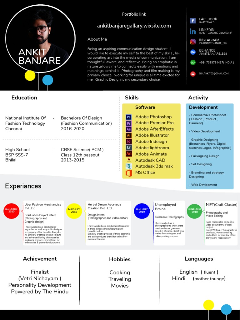 Ankit Resume | PDF | Graphic Design | Communication