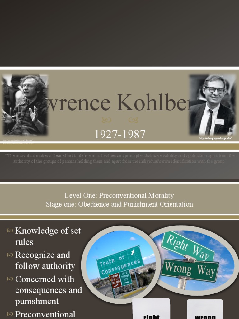 Lawrence Kohlberg For SP | PDF | Applied Ethics | Social Institutions