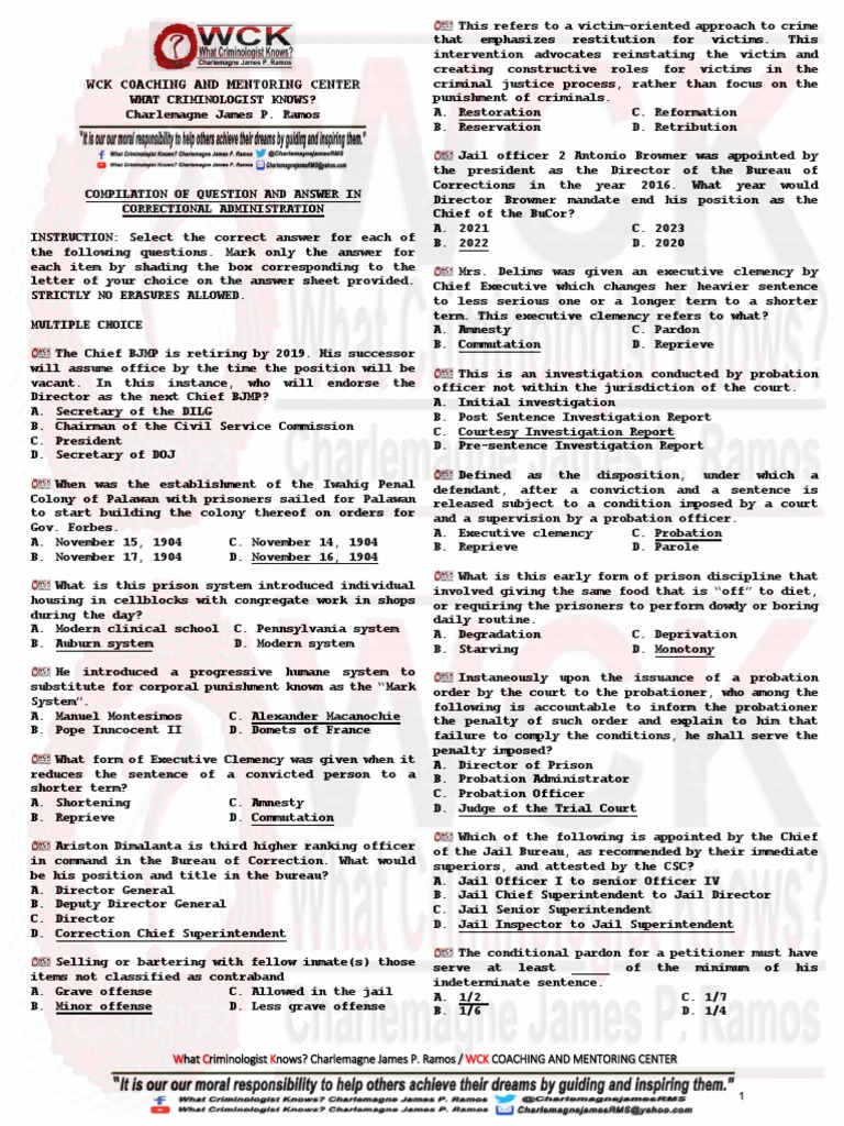 CA Final Coaching 2019 | PDF | Probation | Prison