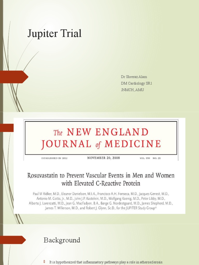 Jupiter Trial | PDF | C Reactive Protein | Statin
