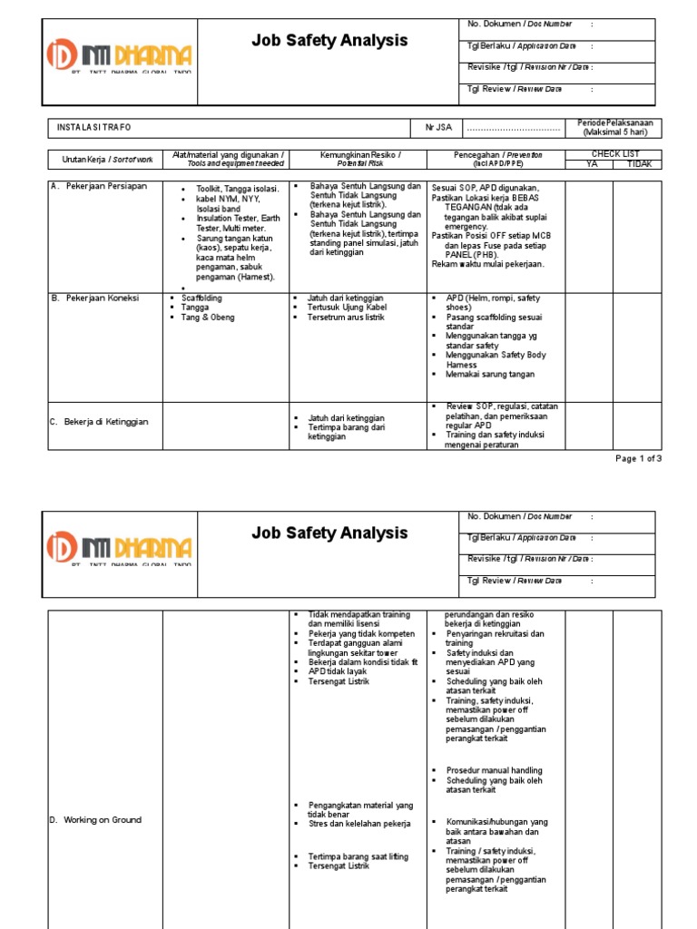 Jsa Inti Dharma - Pek. Trafo | PDF