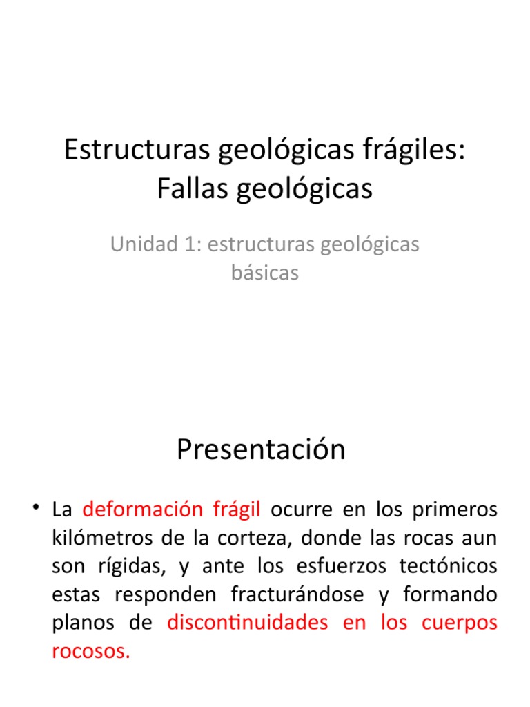 Fallas Geologicas Unidad 3 | Descargar gratis PDF | Falla (geología ...