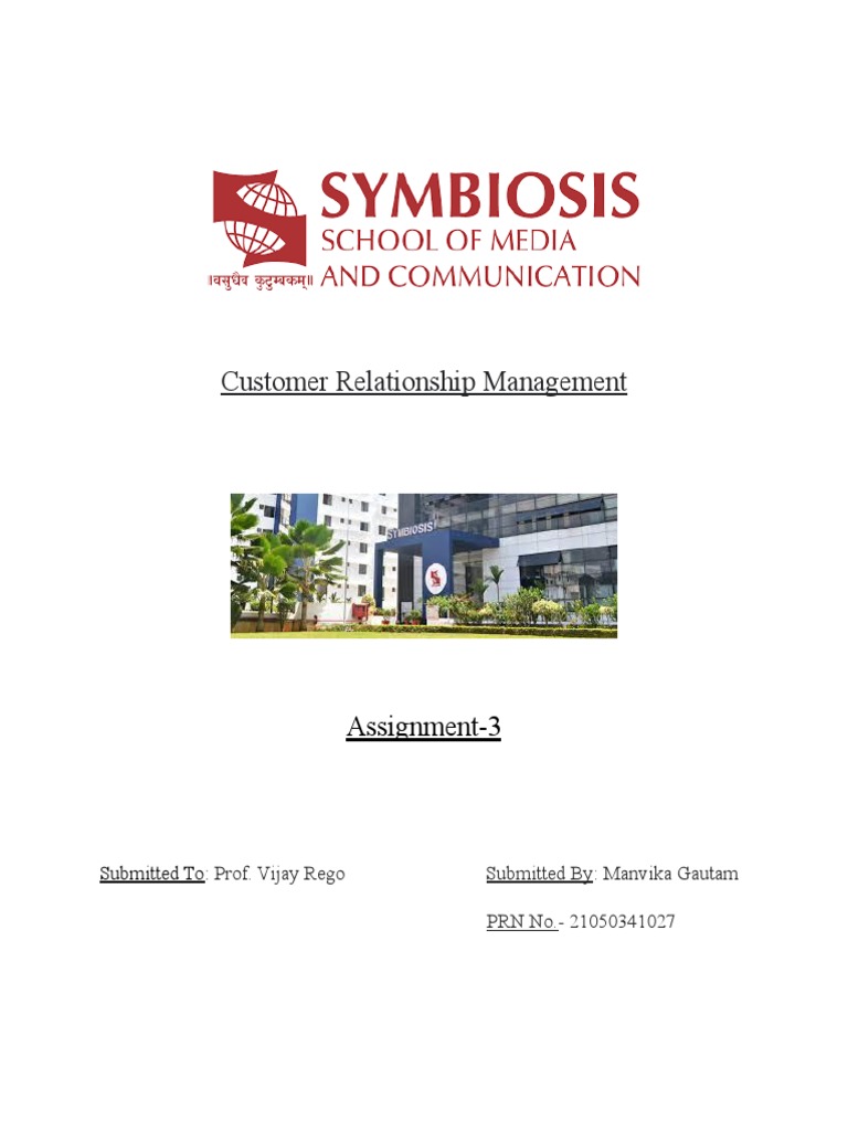 Customer Relationship Management: Assignment-3 | PDF | Marketing | Brand