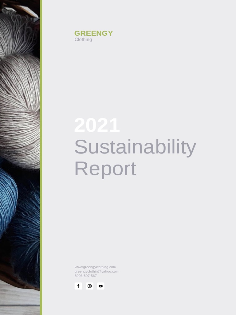 Interactive Sustainability Report Template | PDF