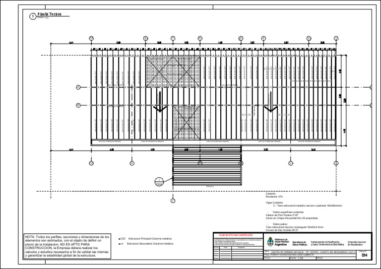 1 Planta Techos: Escala 1:100 | PDF