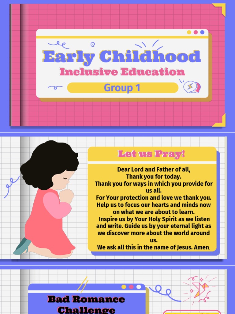 Group 1 - Bsned 3 (Powerpoint Presentation) | PDF | Early Childhood Education | Child Development