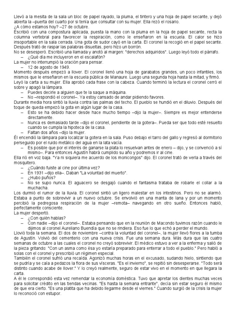 Una semana difícil: el coronel lucha por sobrevivir en medio de la pobreza y la enfermedad | PDF
