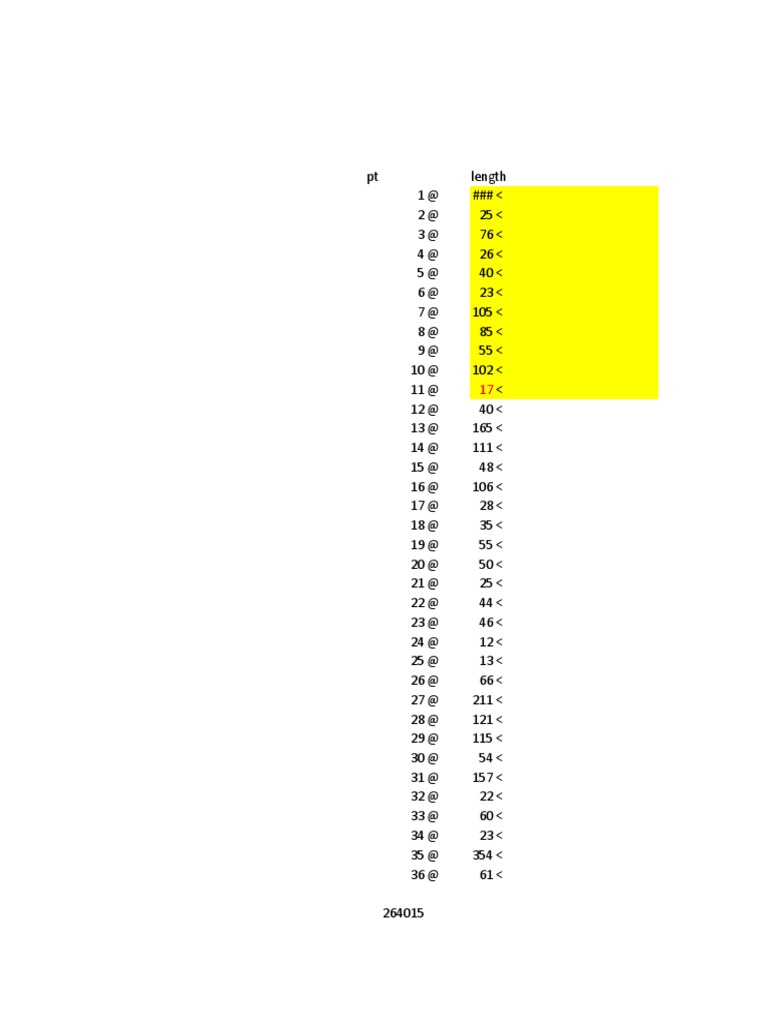EXCEL - Lot Coordinates | PDF