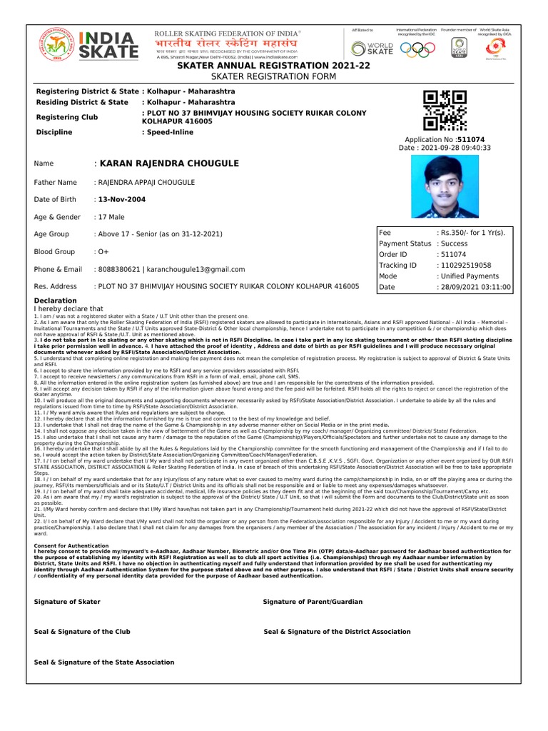 Rsfi - Annual - Regn - 2021-22 | PDF