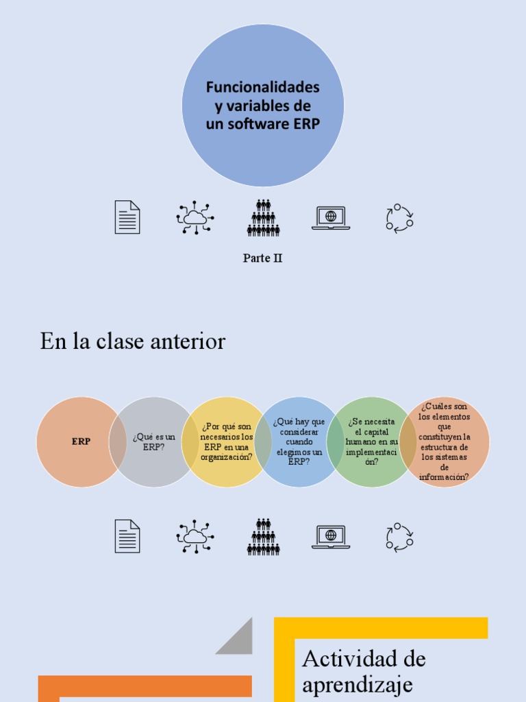 Parte 2 - Funcionalidades y Variables de Un Software ERP | PDF ...