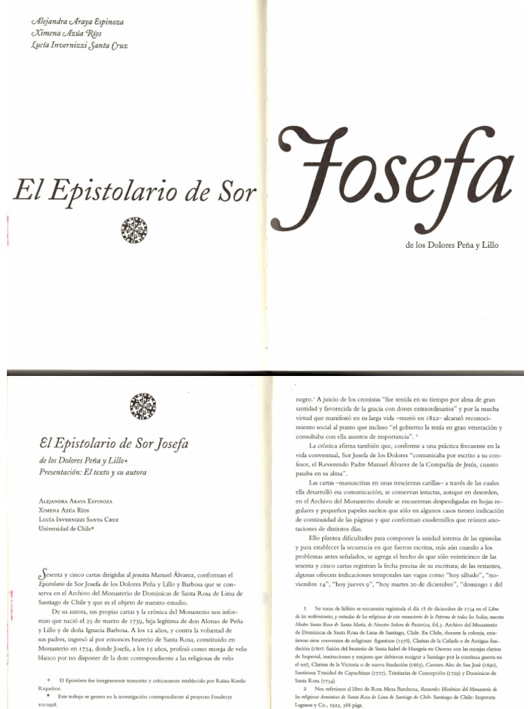 Sor Josefa | PDF