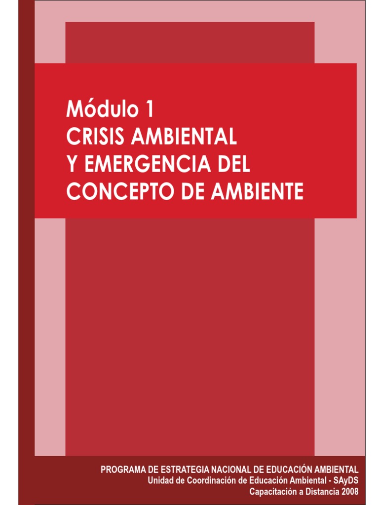 Crisis Ambiental y Emergencia Del Concepto de Ambiente | PDF ...