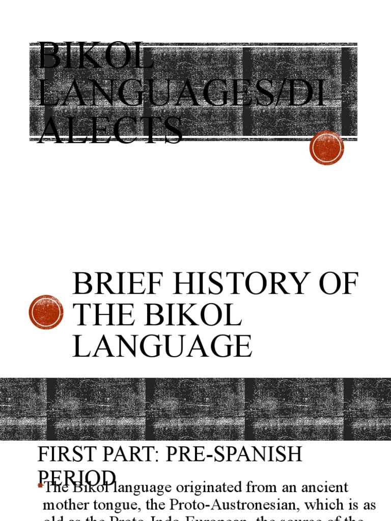 History of the Bikol Language | PDF | Tagalog Language | Alphabet