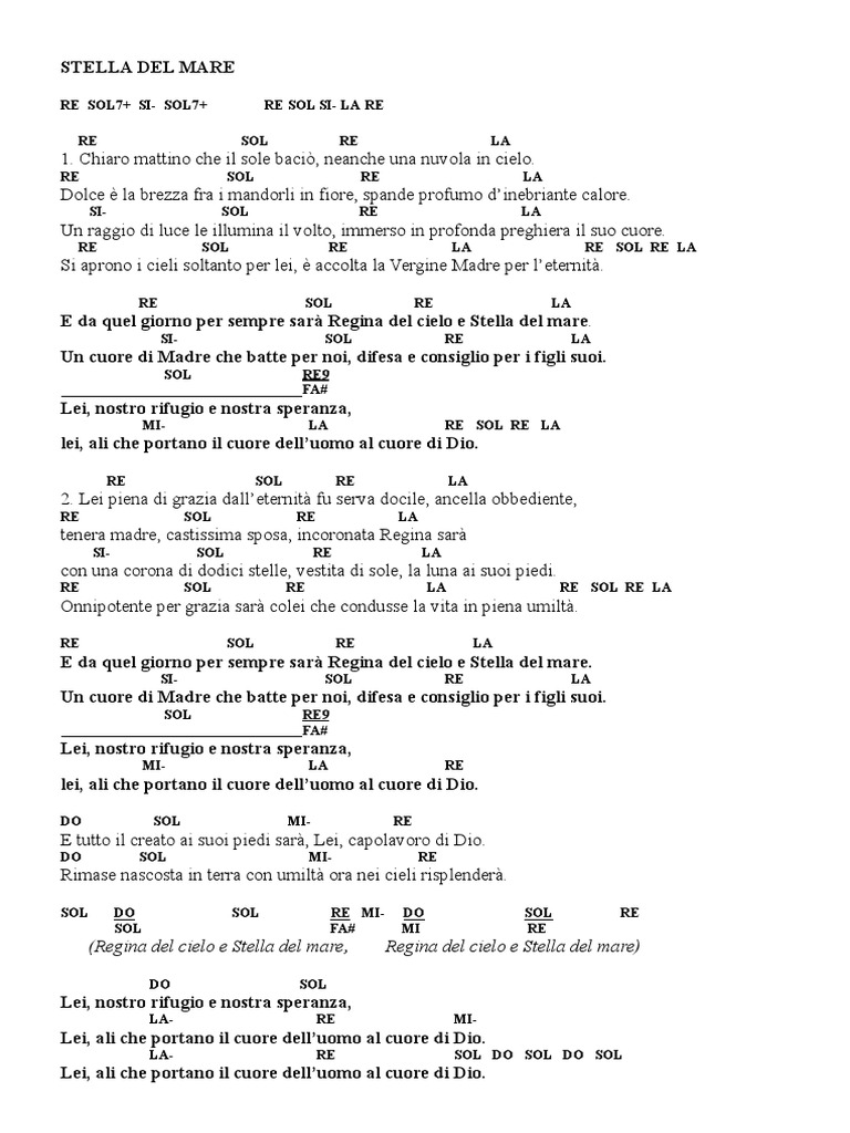 Stella Del Mare | PDF