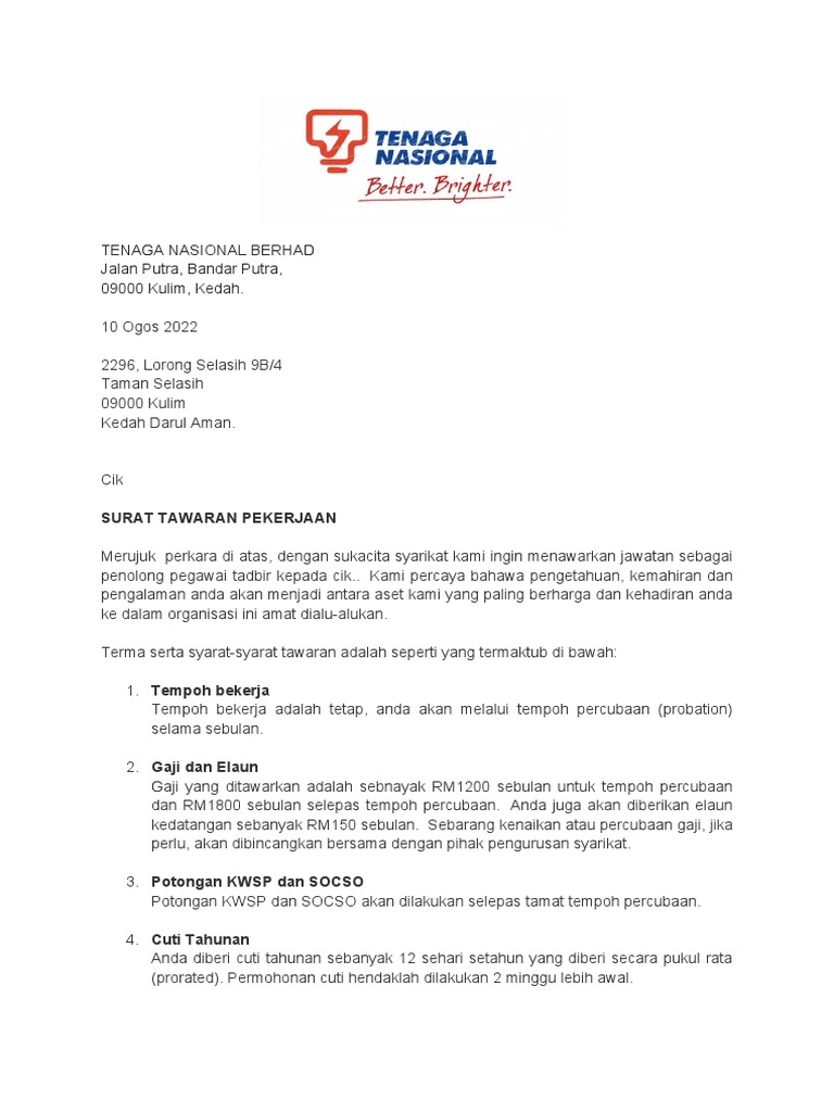 Tenaga Nasional Berhad | PDF