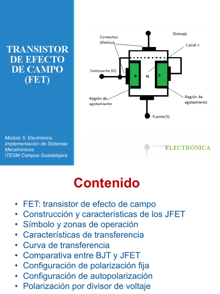 Características y Símbolos del JFET | PDF | Transistor | Transistor de ...