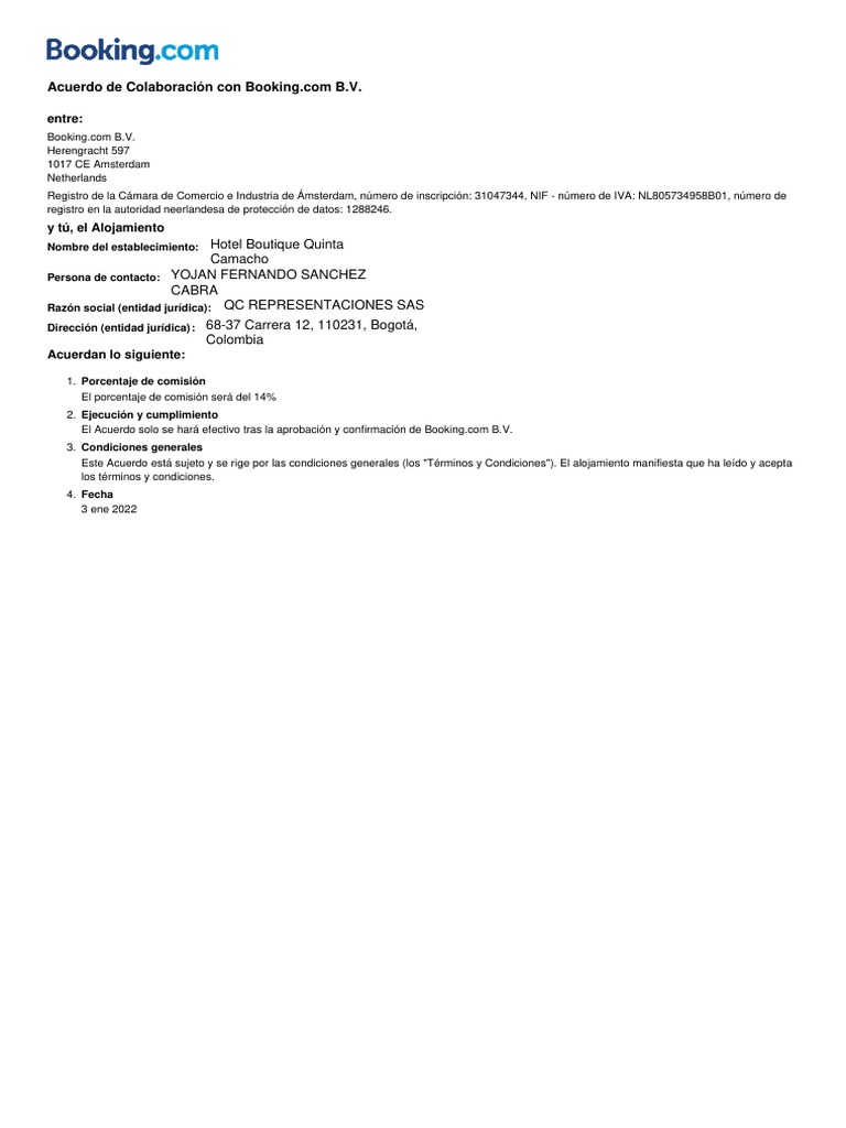 Booking Com | PDF | Booking.Com | Bancos