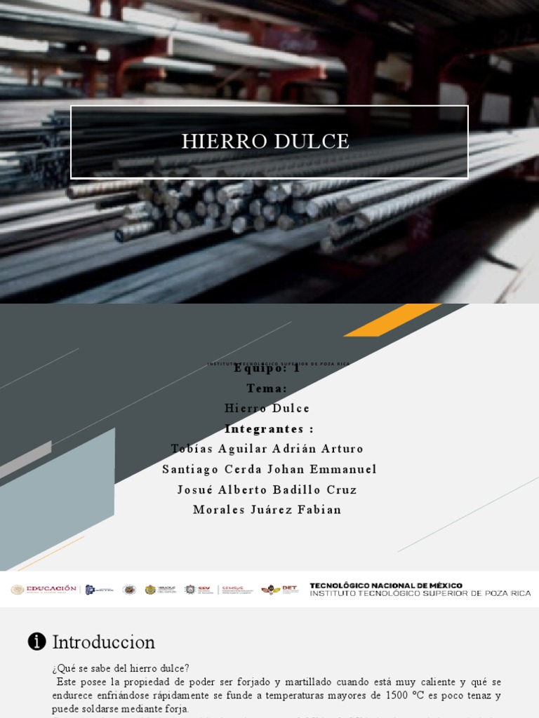 Hierro Dulce | PDF | Hierro | Acero