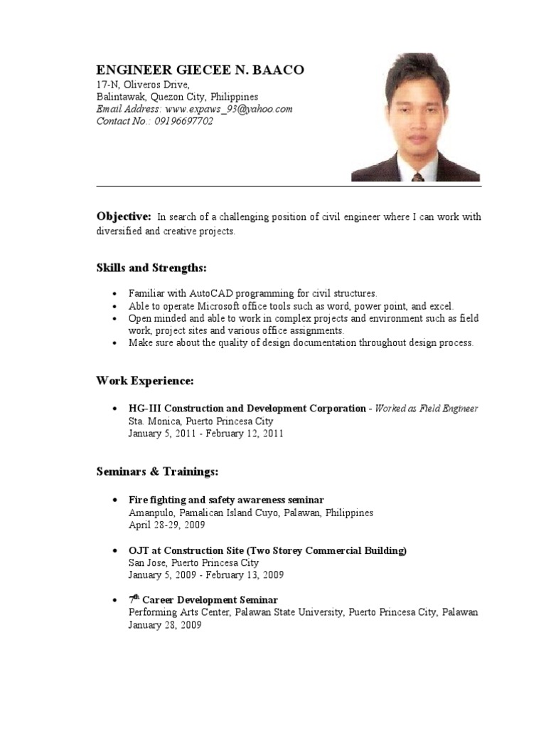 New Resume | PDF | Philippines | Engineering