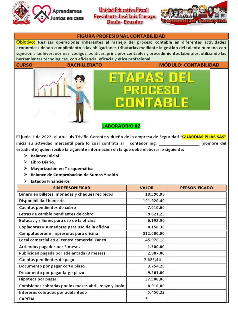 Ejercicio #2 (3a) Contabilidad | PDF | Contabilidad | Bancos
