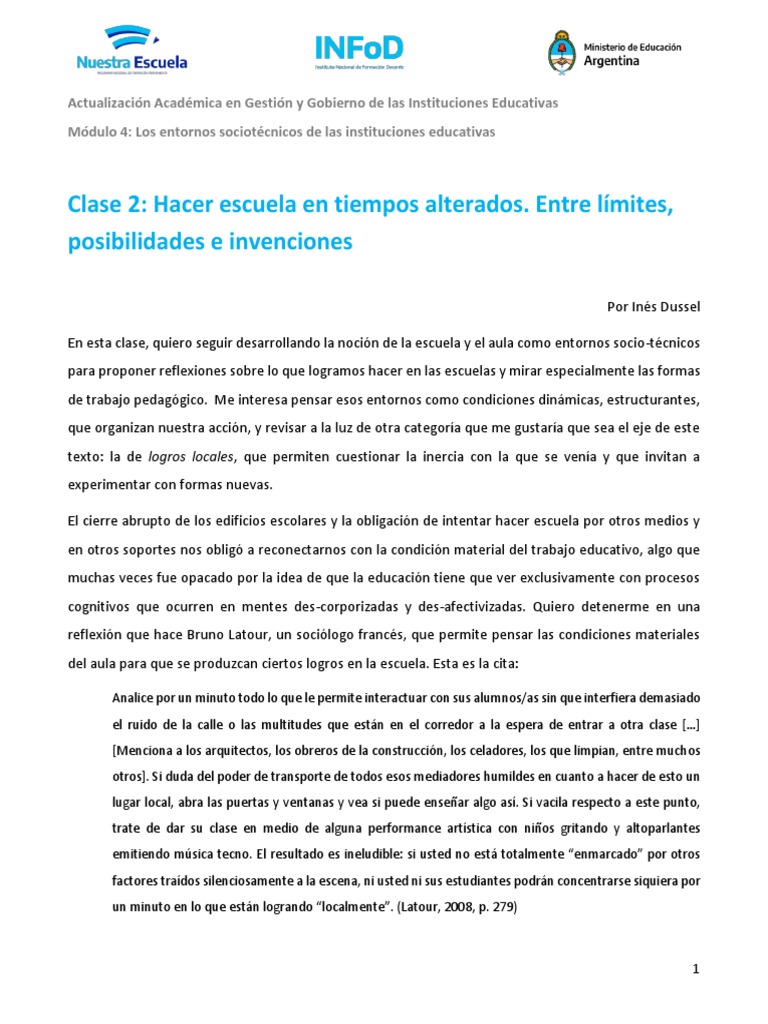 Postitulo Gobierno Modulo4 - Clase2 | PDF | Método de enseñanza | Aprendizaje
