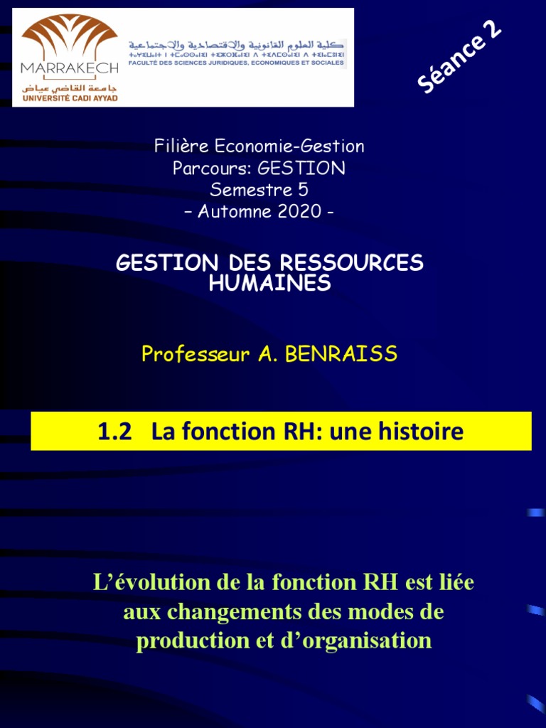 Évolution de la gestion des ressources humaines | PDF | Gestion des ...
