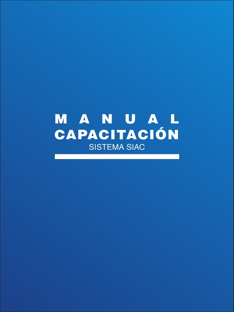Manual SIAC | PDF | Tecnología de información y comunicaciones | Telecomunicaciones