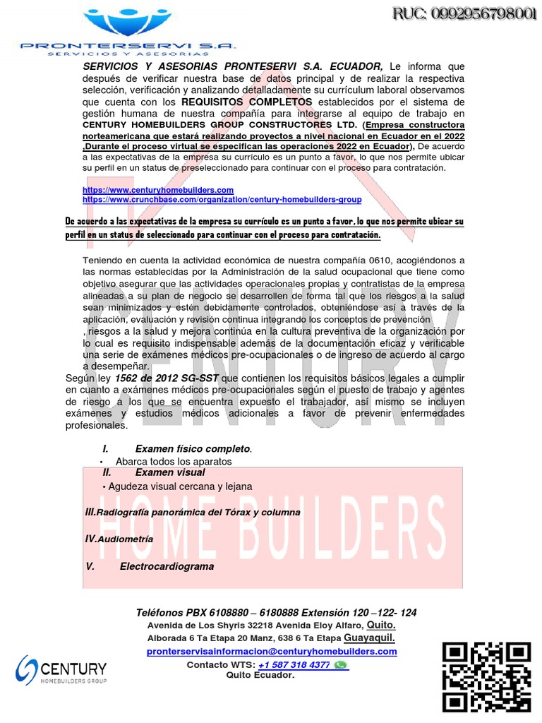 .CITACION PROCESO VIRTUAL DE CONTRATACION - PDF 2021 FER ECUADOR CONSTRUCTORA Nuevo | PDF | Plan ...
