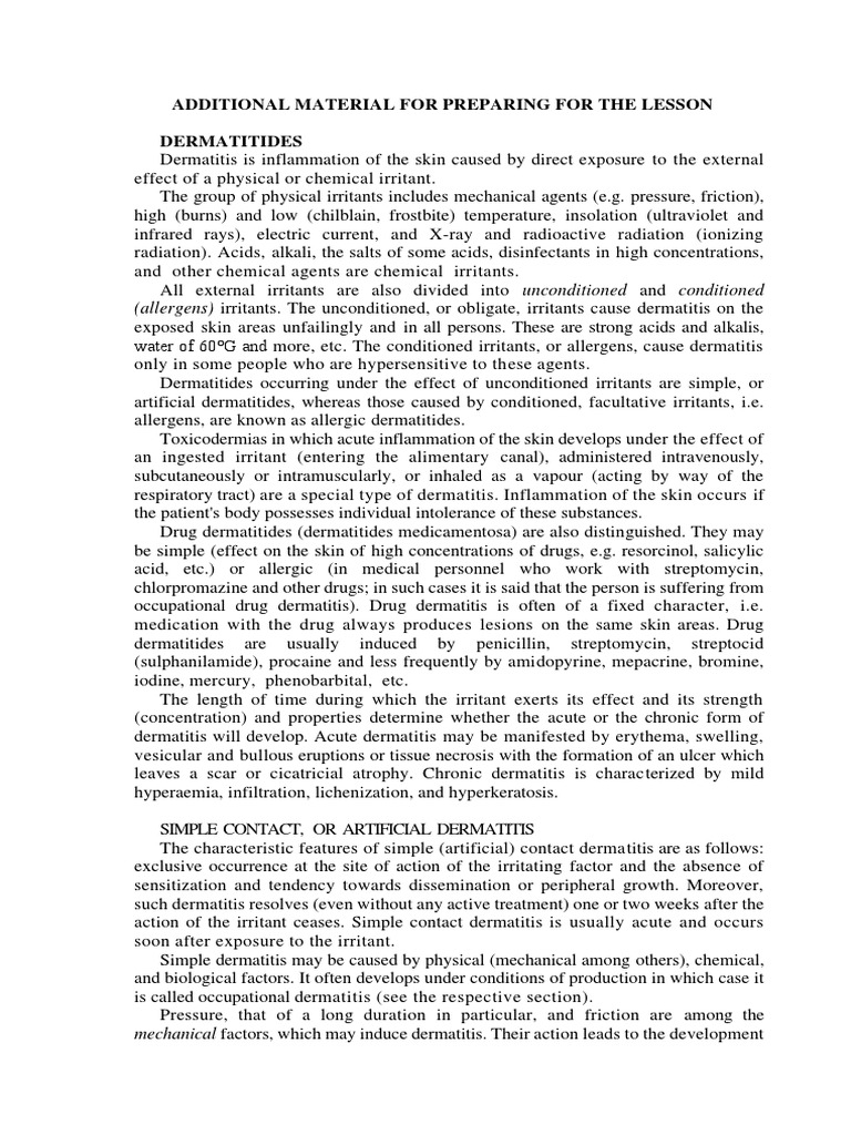 002 - Additional Material | PDF | Dermatitis | Allergy