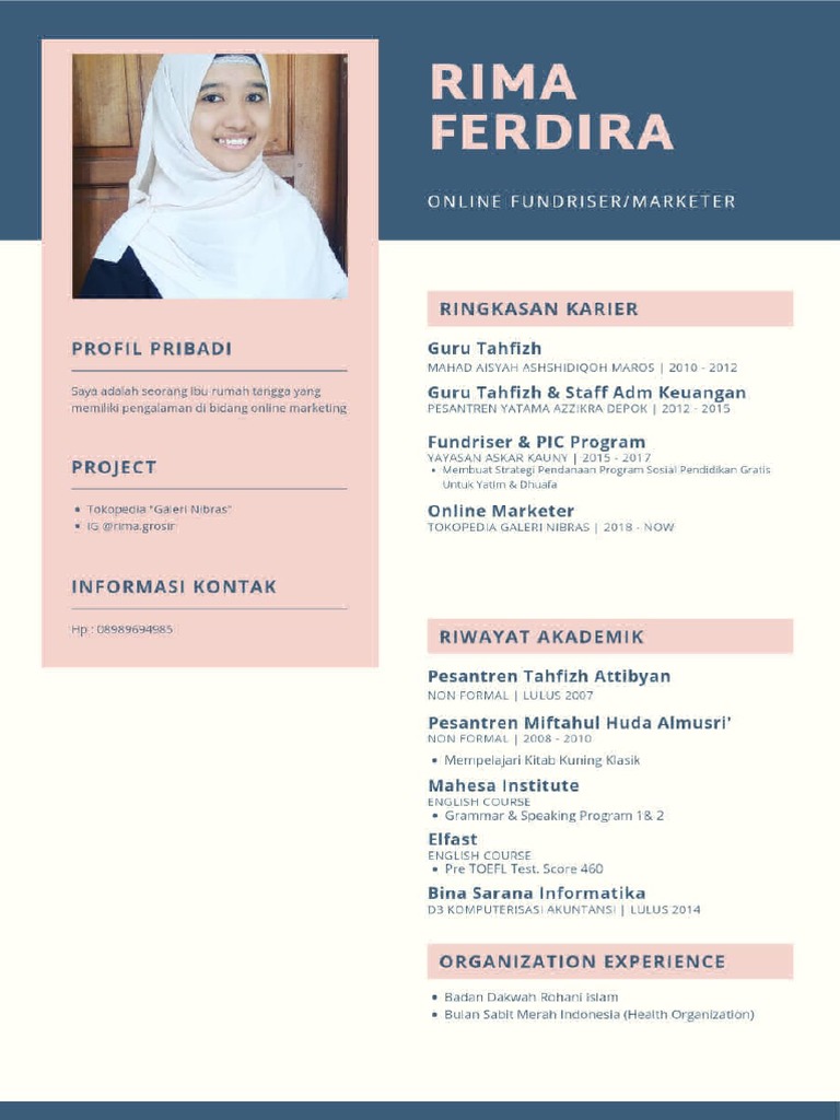 CV Rima Ferdira | PDF
