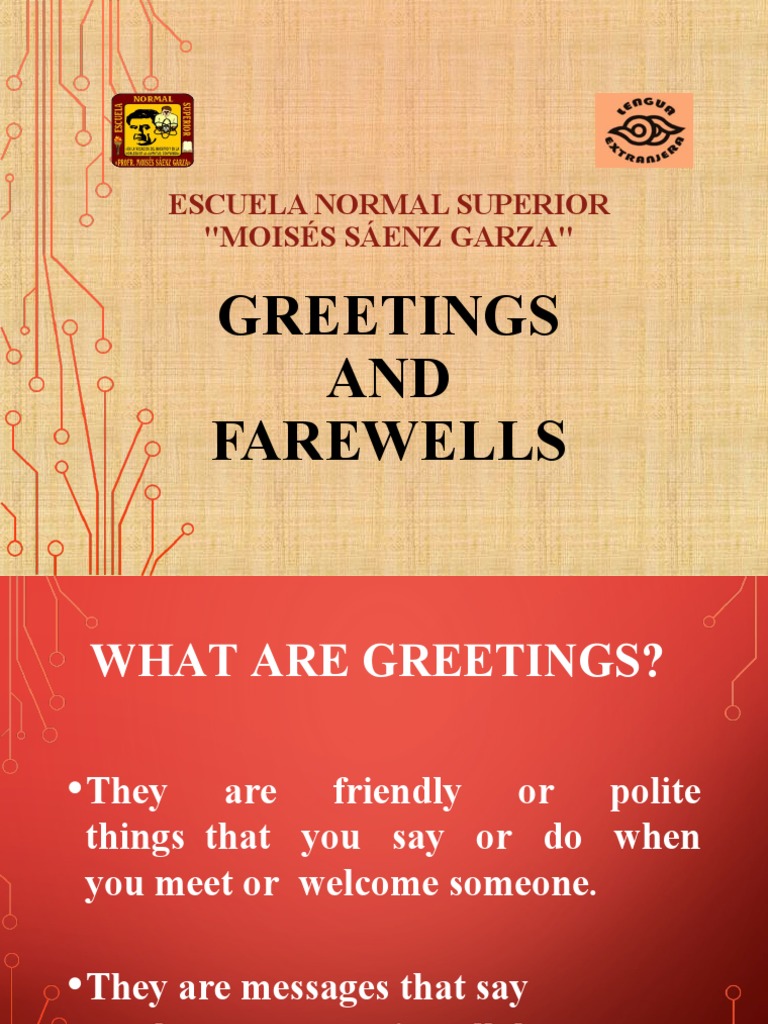 Greetings & Farewells Guide | PDF | Self-Improvement | Lifestyle