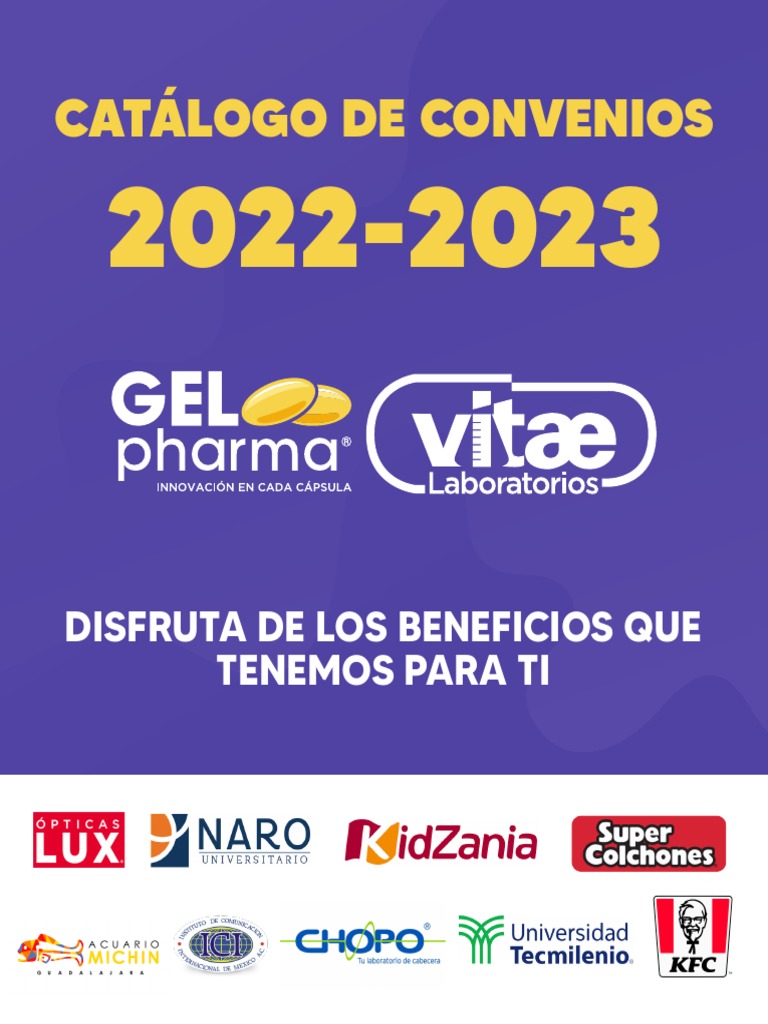 Convenios Gelpharma Vitae Laboratorios | PDF