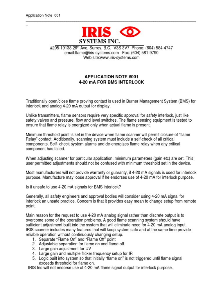 001- Application Note 1- 4-20 mA Interlock | PDF | Relay | Electrical ...