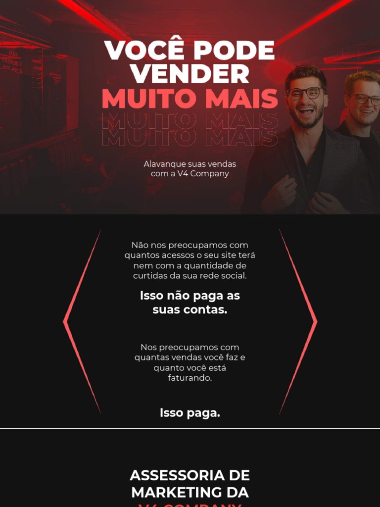 Apresentação V4 Company | PDF | Marketing | Inteligência empresarial