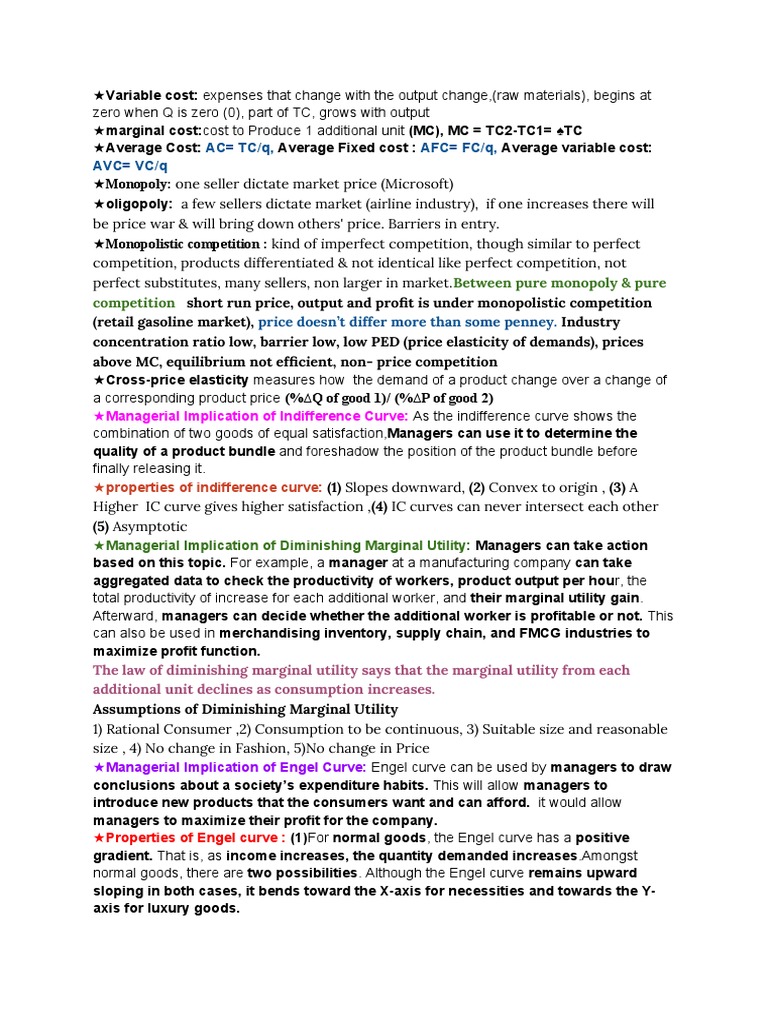 AC TC/Q, AFC FC/Q, AVC VC/Q: Between Pure Monopoly & Pure Competition | PDF | Monopoly | Economics