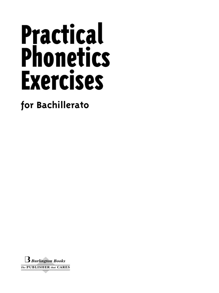 Practical Phonetics Exercises: For Bachillerato | PDF | Laughter | Linguistics
