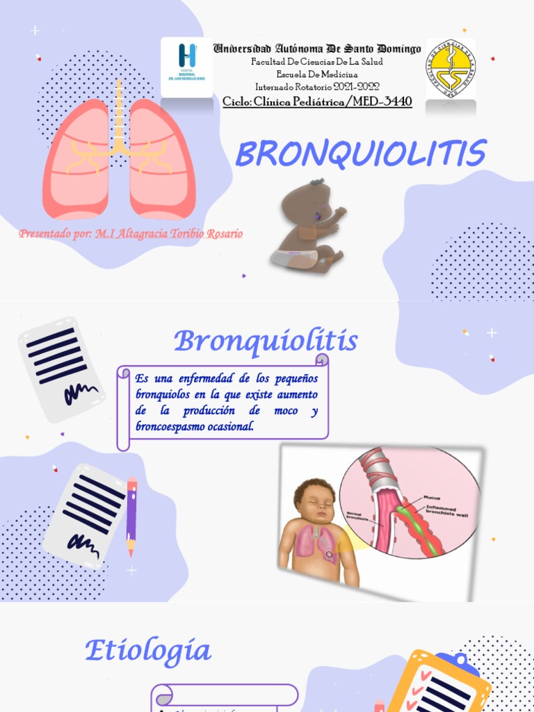 Bronquiolitis | PDF | Cuidado de la salud | Medicina CLINICA