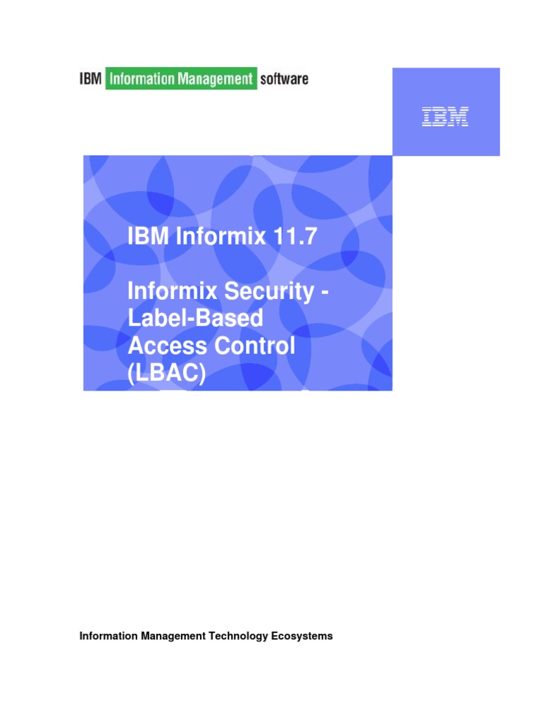 2.4a Informix Security LBAC Lab | PDF | Databases | Classified Information