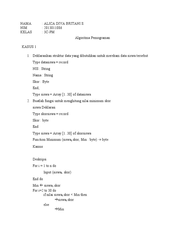 3C - 2013011086 - Alica Diva - Alpro | PDF