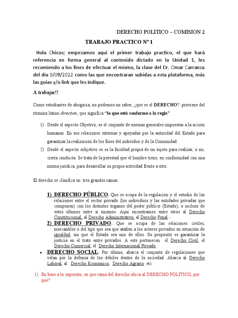 Introducción al Derecho Político | PDF | Ciencias Políticas | Science