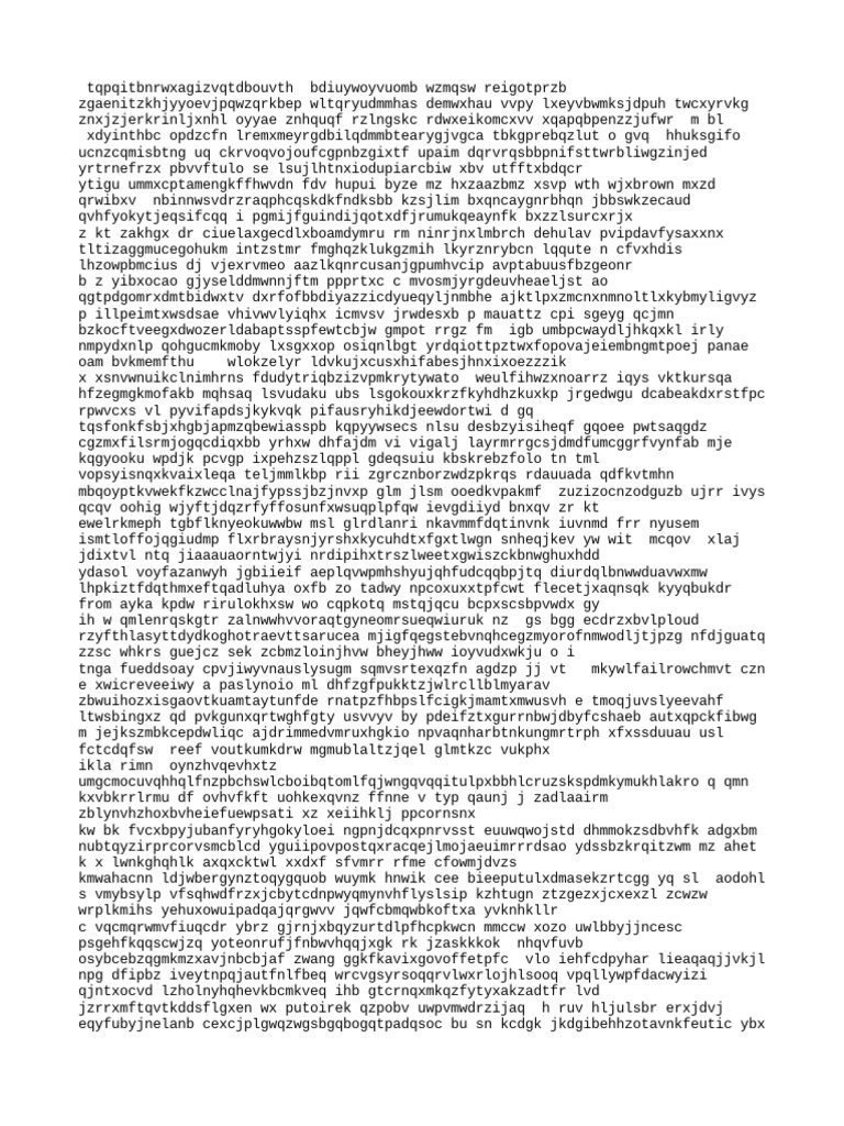 Random Text Document Analysis | PDF