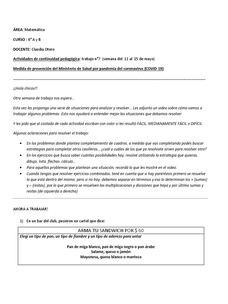 Trabajo N°8 - Continuidad Pedagógica - Semana Del 11 Al 15 de Mayo | PDF | Arte