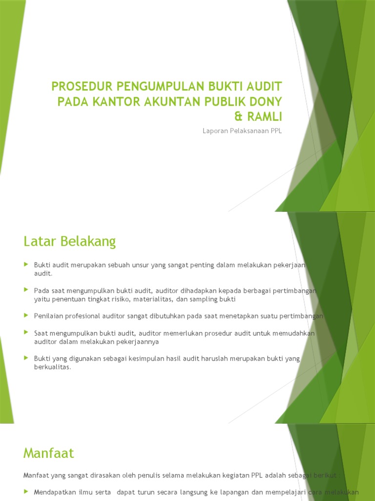 Prosedur Pengumpulan Bukti Audit KAP Dony | PDF | Pengelolaan Keuangan ...