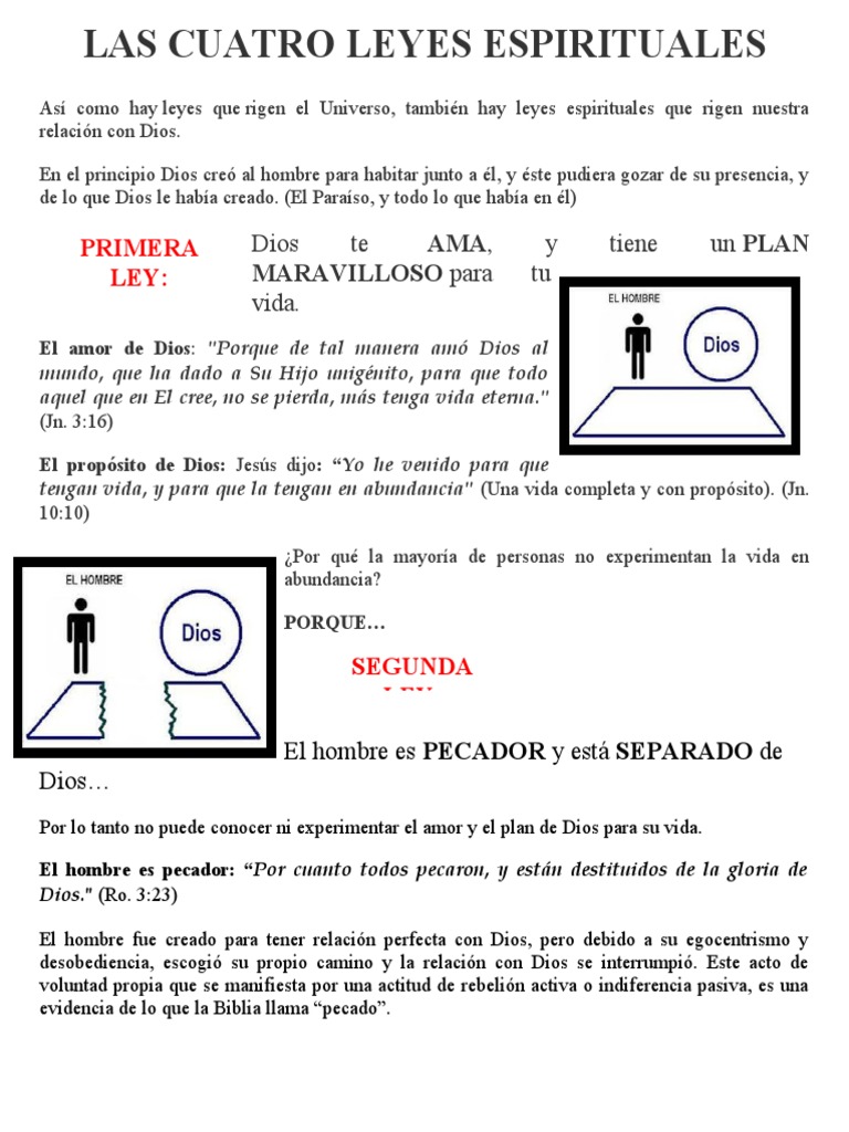 Las Cuatro Leyes Espirituales | PDF | Cristo (título) | Pecado