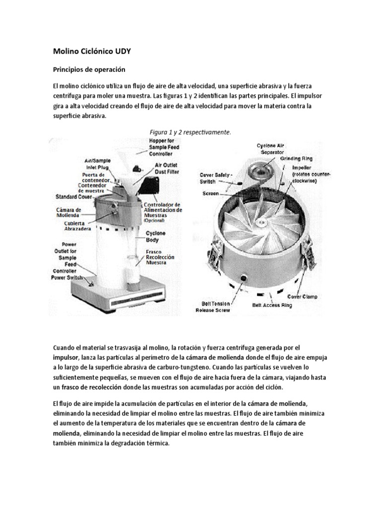 Molino Ciclon | PDF | Molino (molienda) | Bienes manufacturados