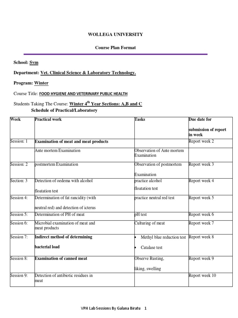 VPH Practical Laboratory | PDF | Meat | Medical Specialties