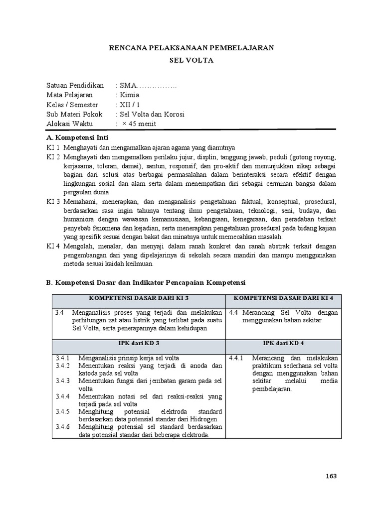 RPP Sel Volta 2 . | PDF