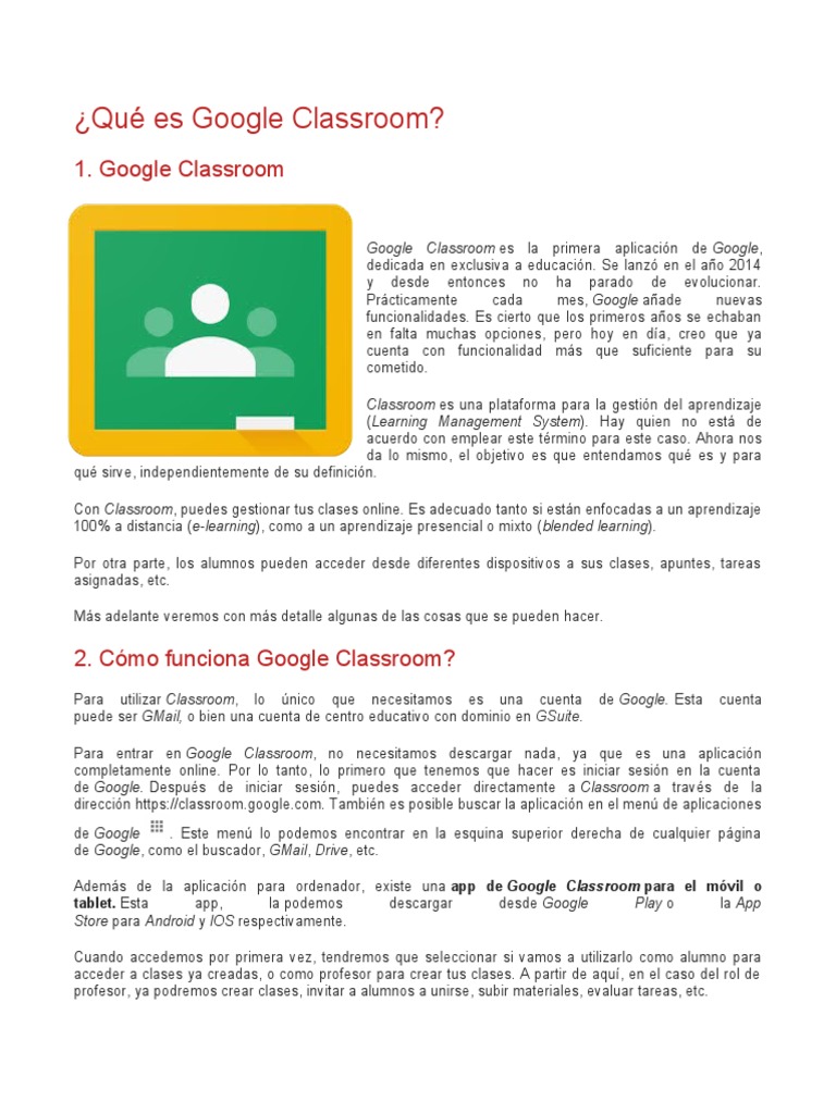 Google Classroom | Descargar gratis PDF | Aplicación movil | Software ...